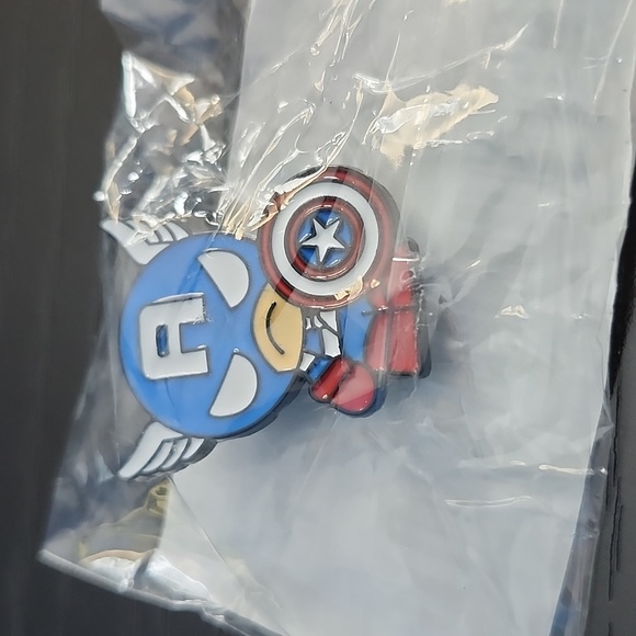 Marvel | Jewelry | Marvel Captain America Enamel Pin | Poshmark